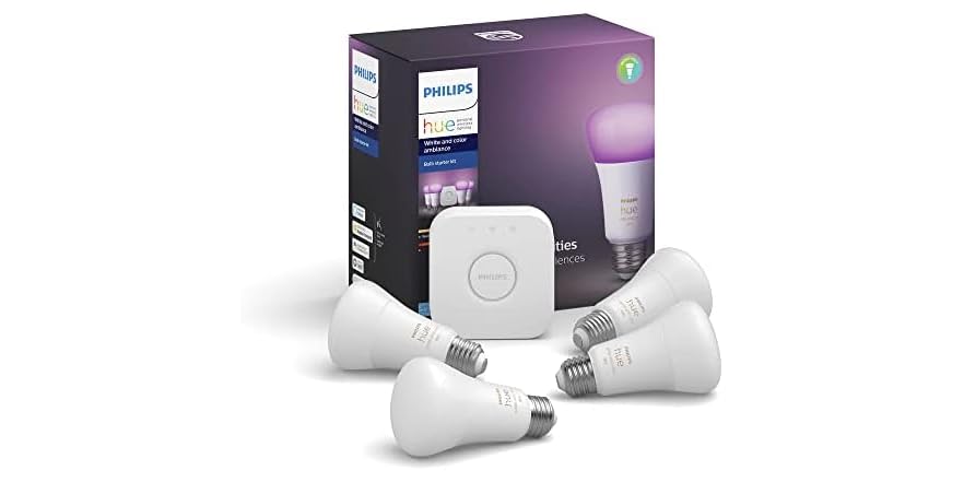 Philips Hue A19 LED Smart Bulb Starter Kit