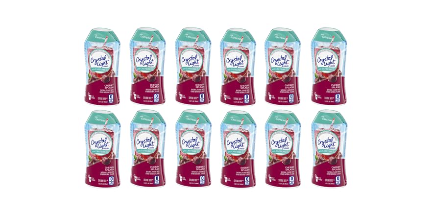 Crystal Light Liquid Naturally Flavored Cherry Splash Drink Mix with ...