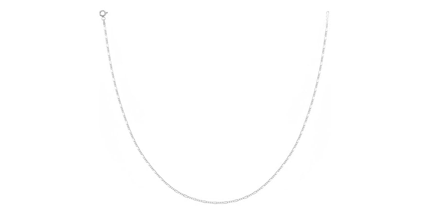 Sterling Silver Figaro Chain - 2 Sizes