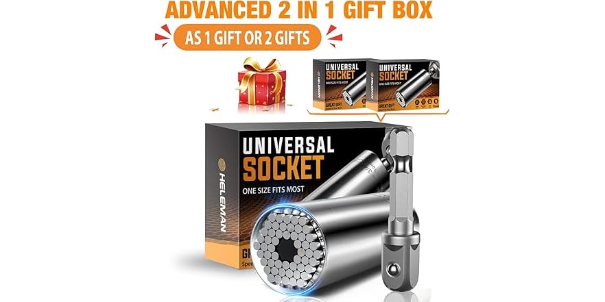 2PK HELEMAN HS-US-2P Universal Socket Tool Set
