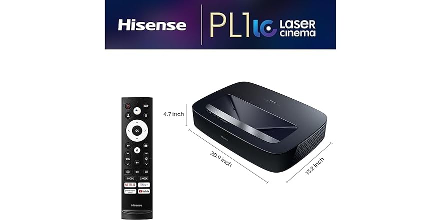 Hisense PL1 Ultra Short Throw Home Theater Smart Projector