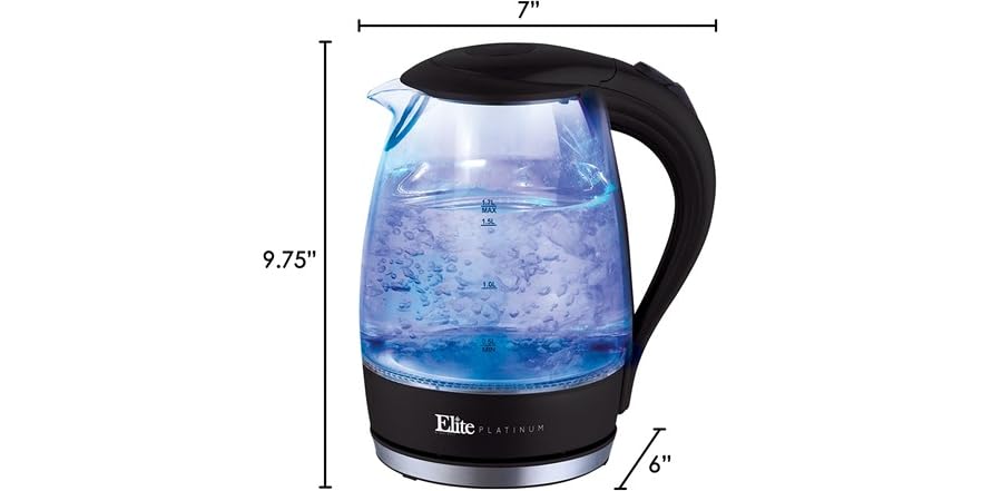 1.7L Glass Cordless Electric Kettle