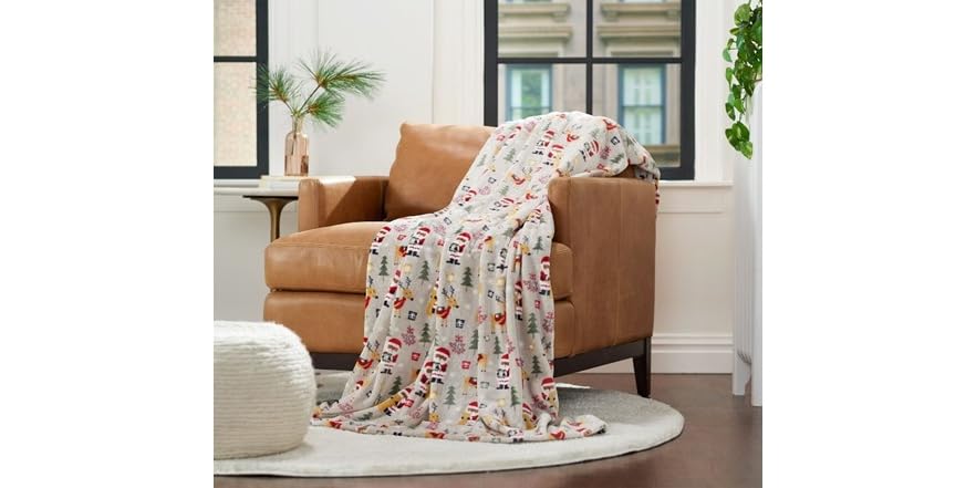 Kringle Express 60" x 80" Holiday Throws