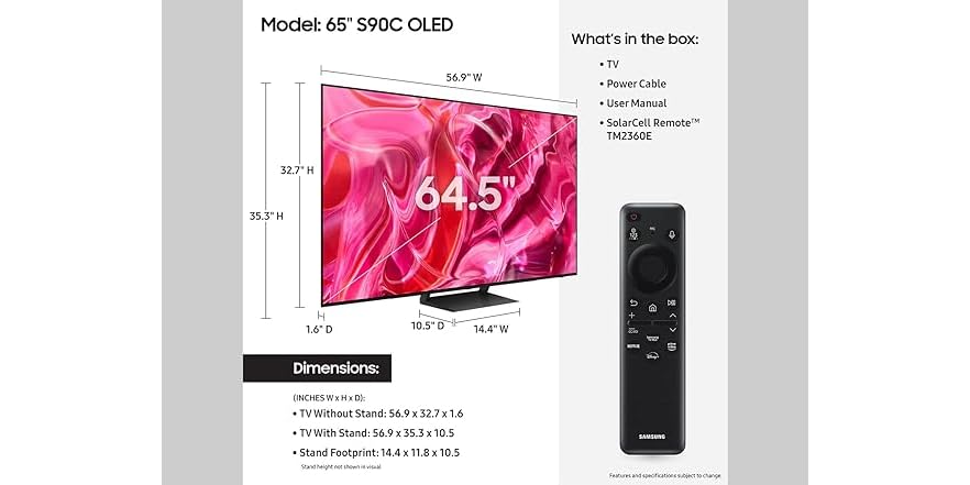 Samsung OLED 4K S90C Series TV (2023) (Refurbished)