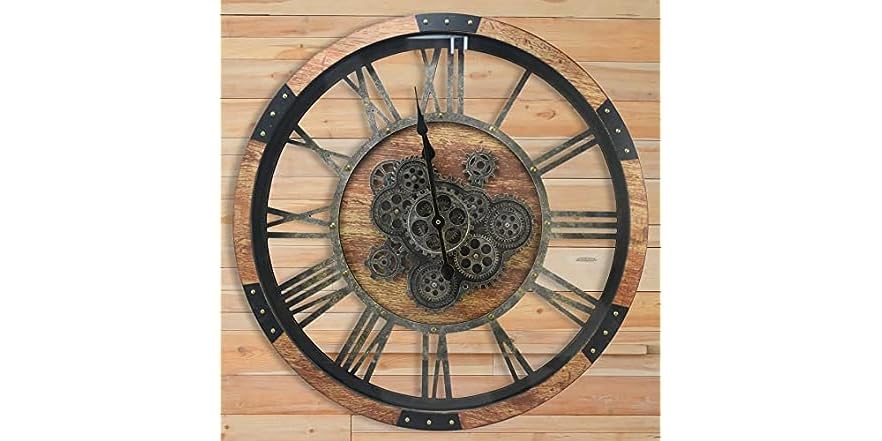DORBOKER 27 Inch Large Wall Clock