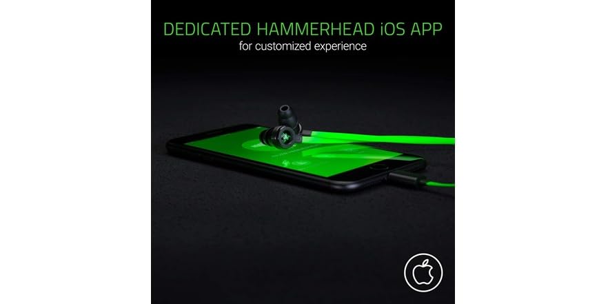 Razer Hammerhead Wired Headphones w/Built-in DAC - Lightning Connector