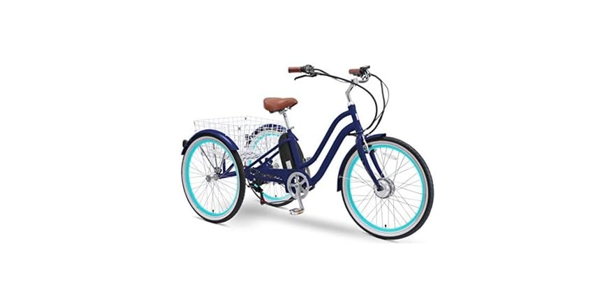 sixthreezero EVRYjourney 26" 7-Speed Hybrid Electric Tricycle, 250W