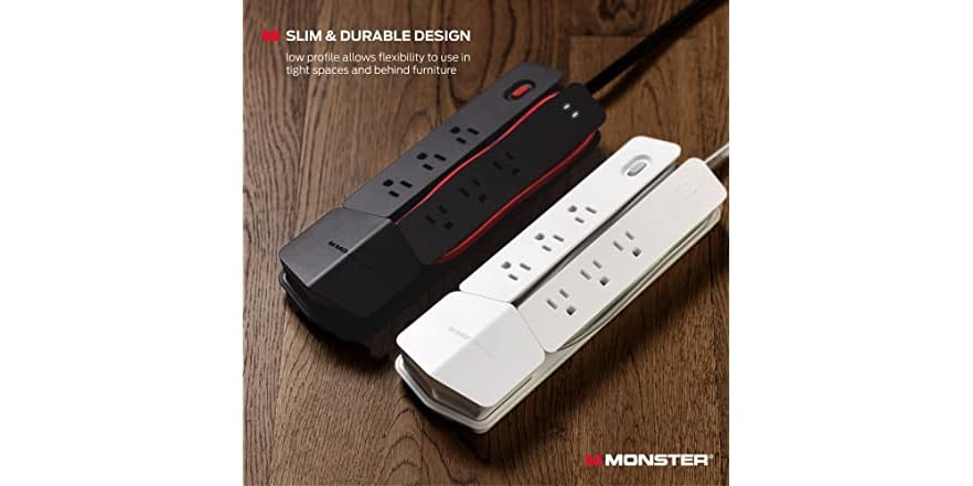 (NEW) Monster Power Center Vertex 3000J Surge Protector