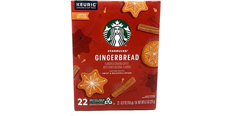 Starbucks Gingerbread K Cups / 88 Total
