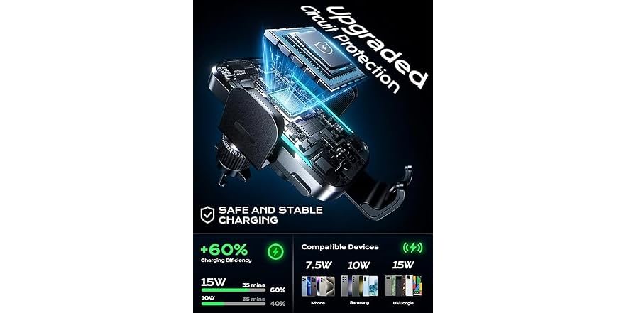 CHGeek 15W Wireless Car Charger