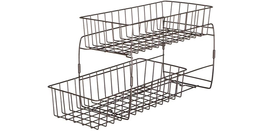 Smart Design 2-Tier Stackable Baskets