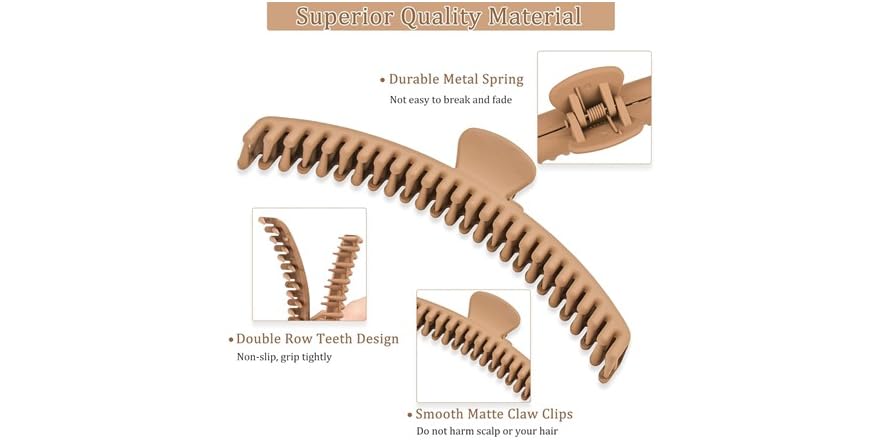 Non-Slip 52 Teeth Claw Clips 12 Pack