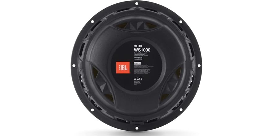 JBL Club WS1000 10” Shallow Mount Subwoofer w/SSI