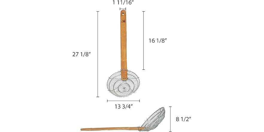 Thunder Group Galvanized Bamboo Handled