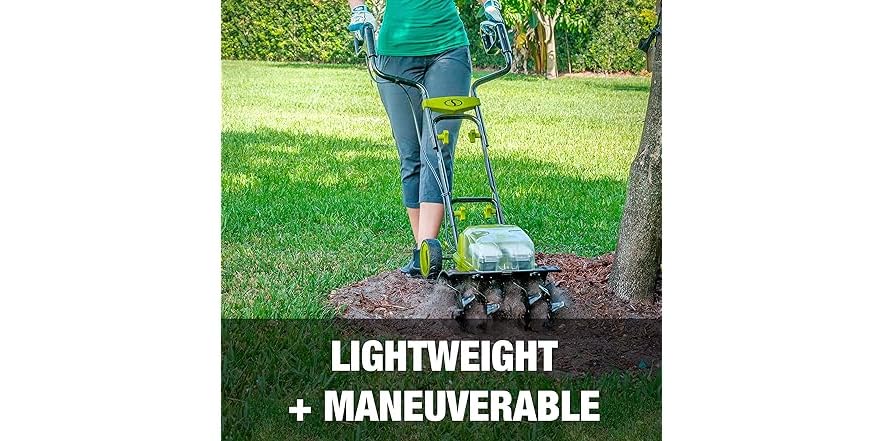 Sun Joe 48V iON+ Cordless Tiller/Cultivator Kit