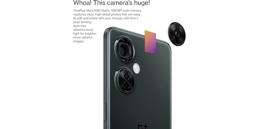 (NEW) OnePlus Nord N30 5G Dual-SIM Cellphone (Unlocked) (128GB) (Open Box)