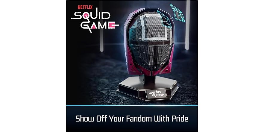 4D Build, Squid Game Manager Mask 3D Model Kit