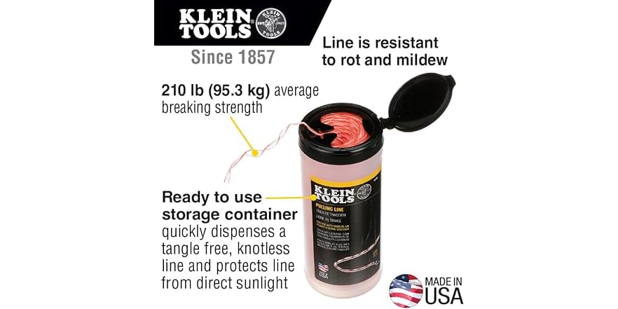 Klein Tools 56108 Poly Pull Line