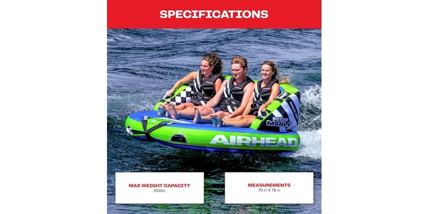 Airhead 1-3 Rider Towable Tube