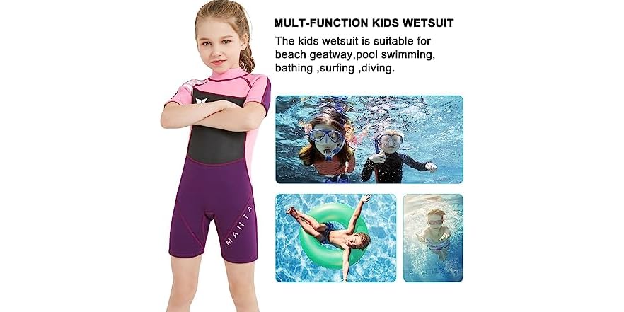 Wetsuit Swimsuit for Girls 2XL