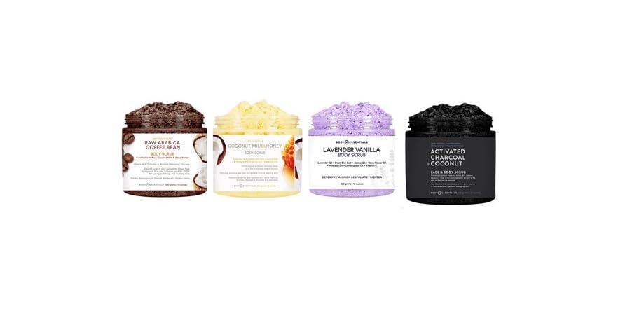 Body Essentials Body Scrub Gift Set (4-Pack)