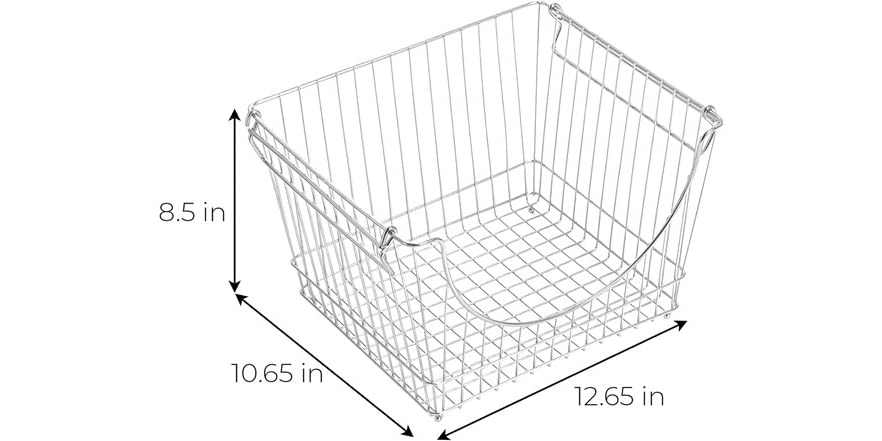 Smart Design Stacking Baskets, 2pc