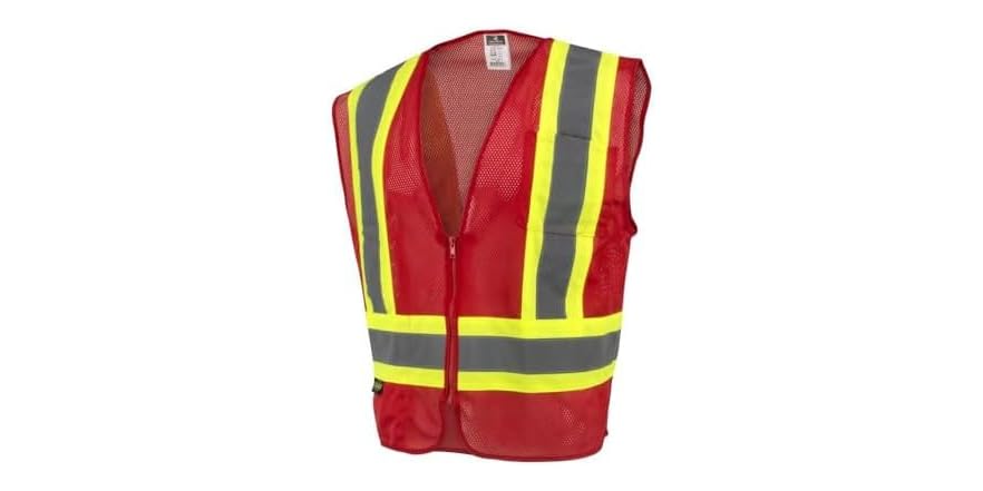 Radians Safety Vest Red Medium