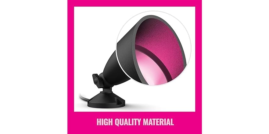 WiZ Connected LED Color Changing Outdoor Spotlight 2 Pack