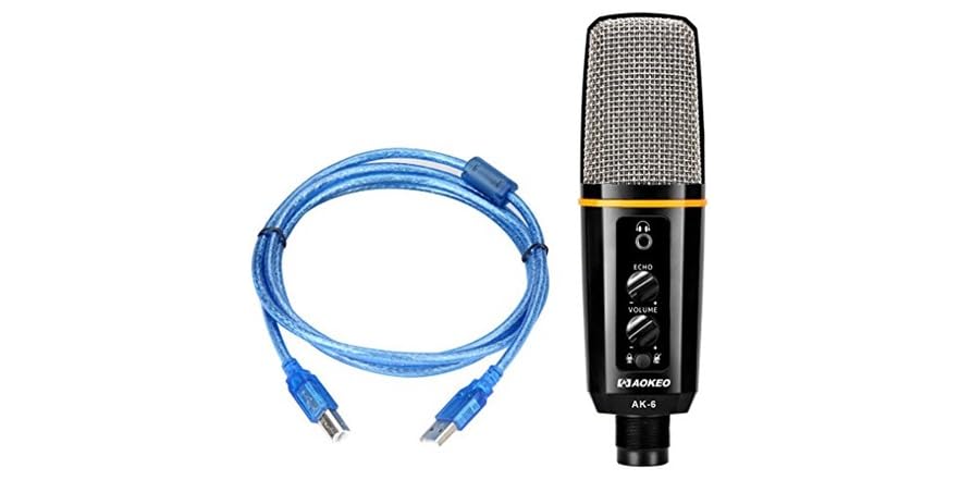 Aokeo's AK-6 Desktop USB Condenser Microphone