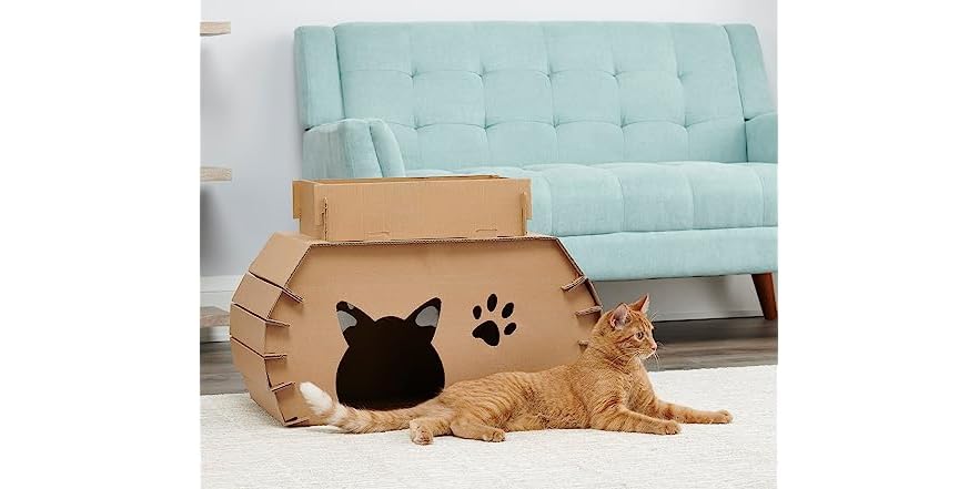 Carlson Cat Camper with Scratching Pad