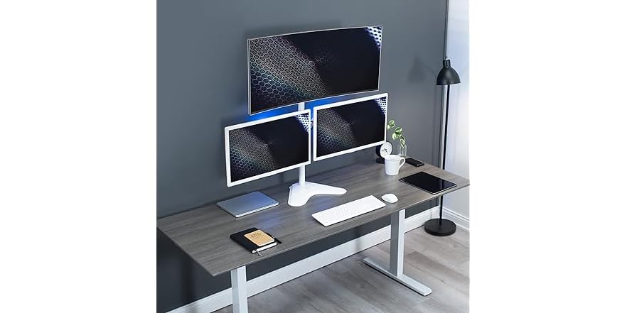 Heavy Duty Triple Monitor Desk Stand