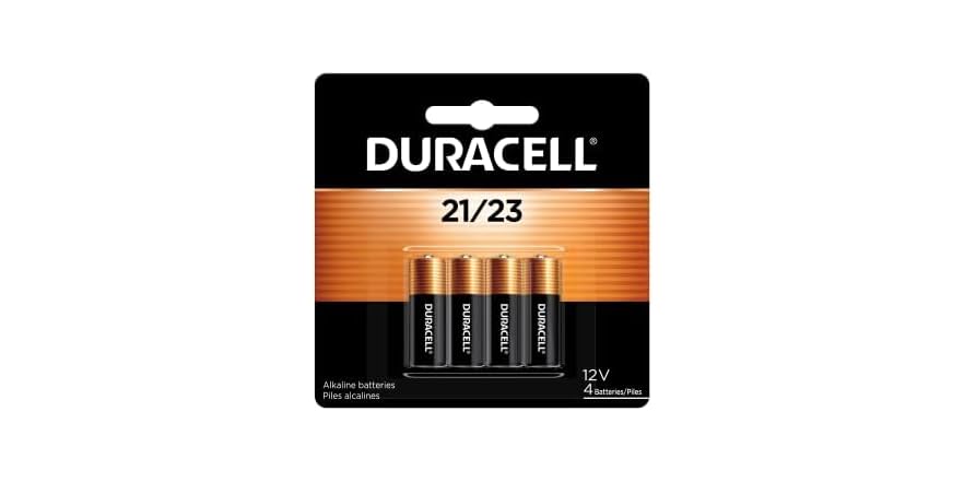 Duracell 21/23 12V Specialty Alkaline Battery - 4 Count (Pack of 6)