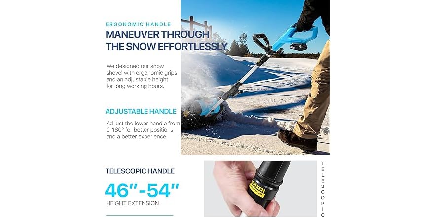 AlphaWorks Snow Thrower/Handheld Electric Shovel