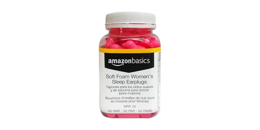 Ultra Soft Foam Earplugs NRR 32dB 50-Pair Beige