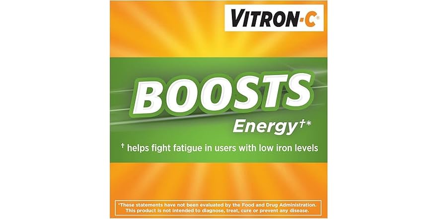 Vitron-C High Potency Iron Supplement, 60ct