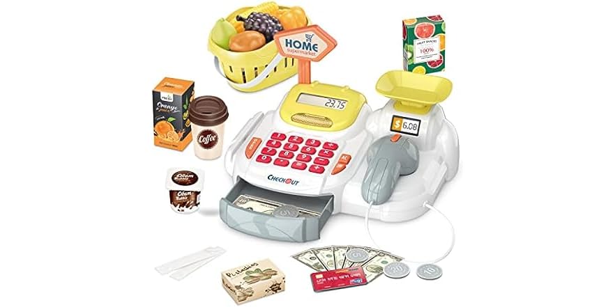 36 PC Pretend Supermarket Cashier