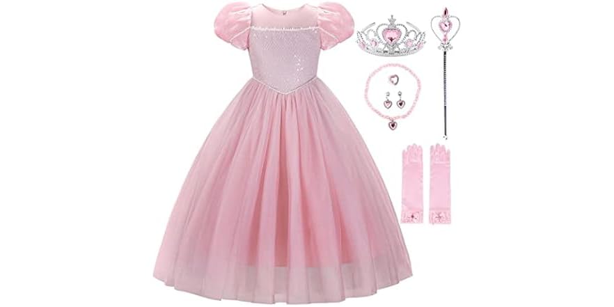 Girls Fancy Dress Up Princess Costume