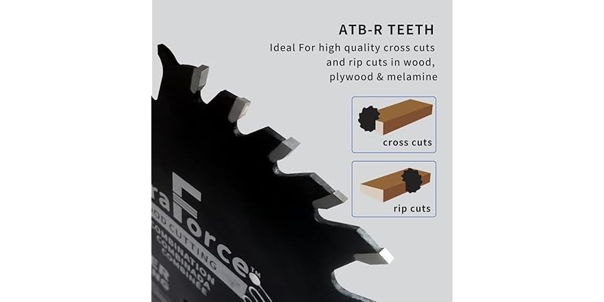 DuraForce 10 Inch 50 Tooth ATB Saw Blade