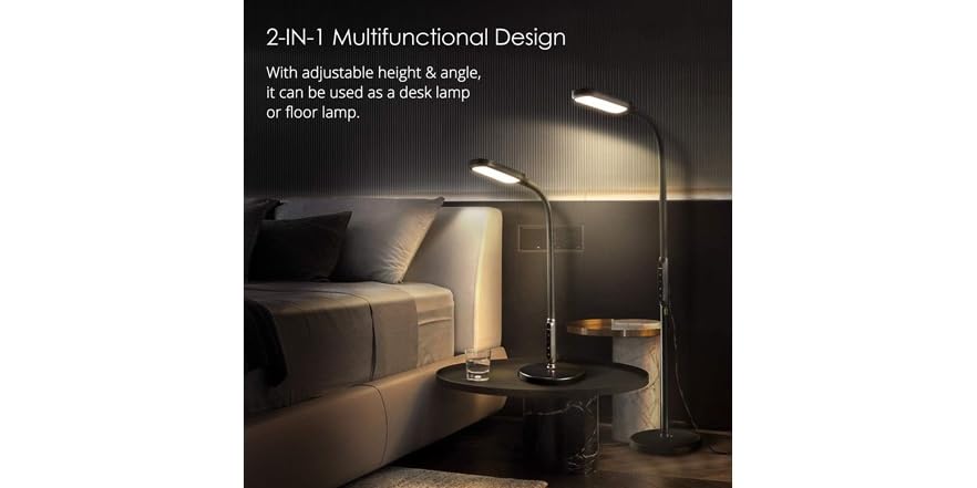 Miroco LED Adjustable Floor/Desk Lamp
