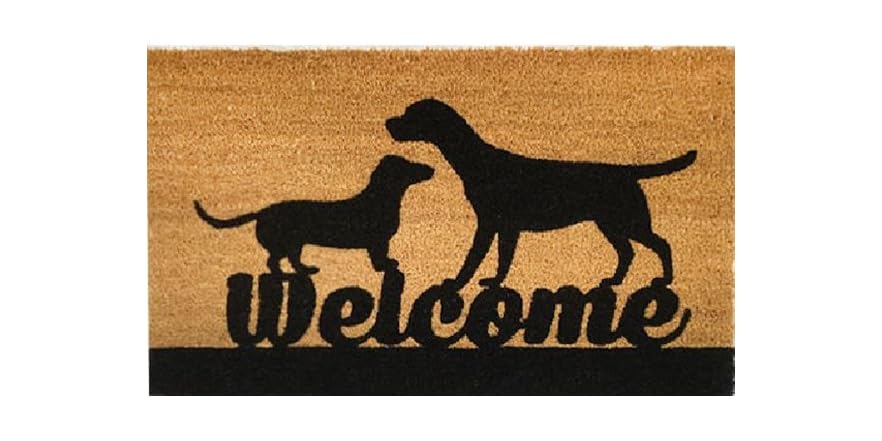 Outdoor Mat - Welcome, Brown