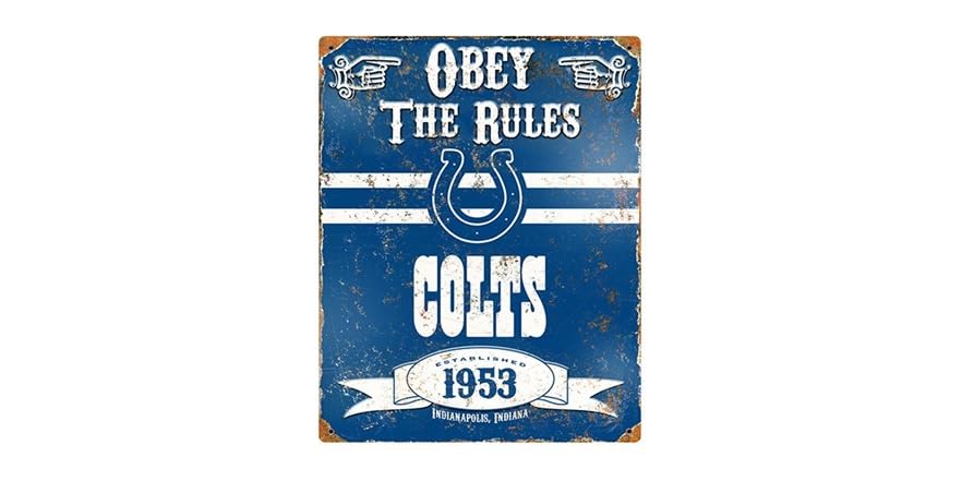 NFL Vintage Metal Signs