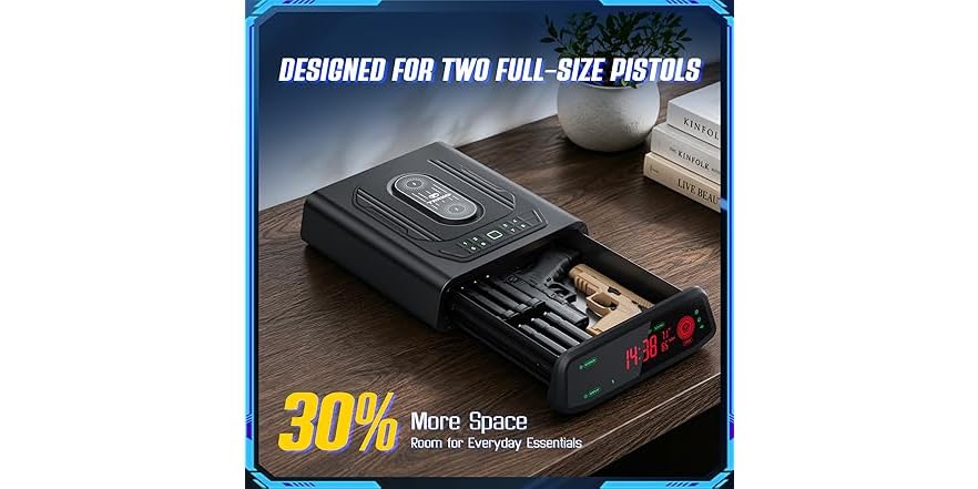 TRRKO Biometric Gun Safe for Handgun