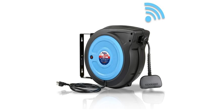 AlphaWorks 50' Alexa Smart Plug Extension Cord Reel
