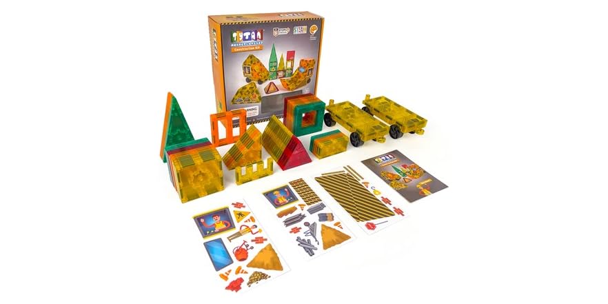 Tytan Magnetic Tiles Construction Kit - 60Pc