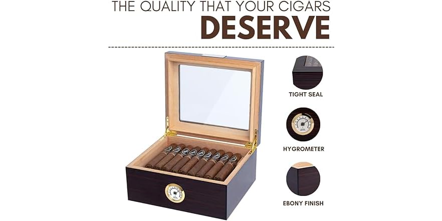 Mantello Premium Humidor Cigar Box