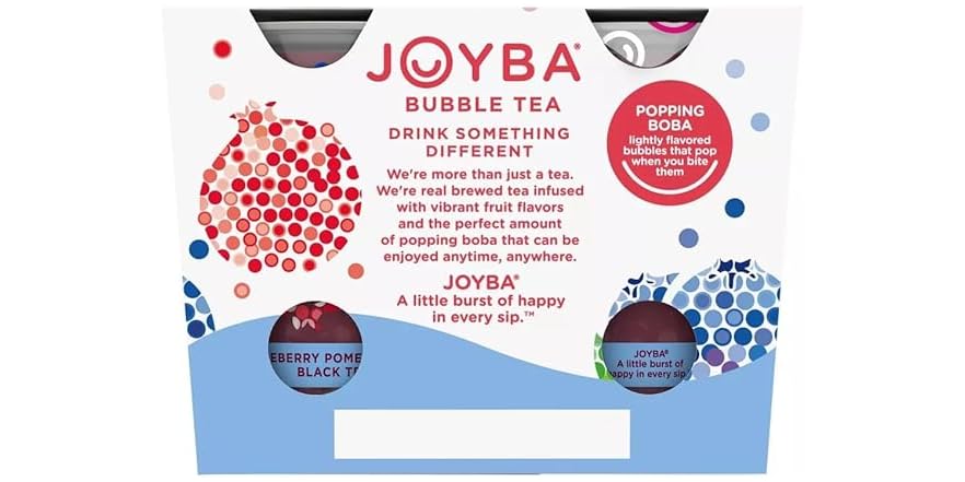 Joyba Blueberry Pomegranate Black Tea Bubble Tea
