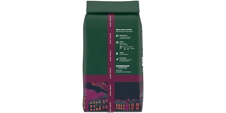(4 Pack) Starbucks French Roast Whole Bean 28oz