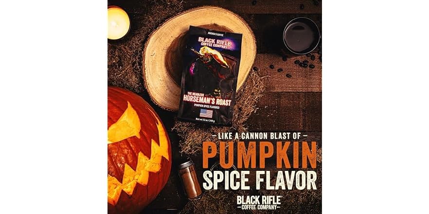 (6 Pack) BRCC Headless Horseman, Pumpkin Spice Ground Coffee, 12 OZ Bag