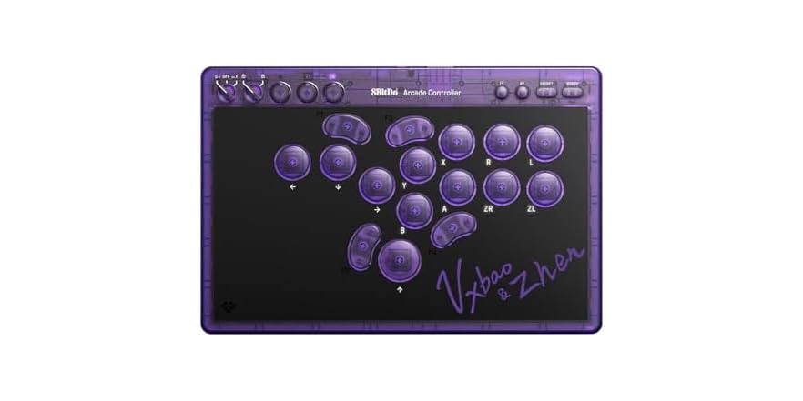 8BitDo All-Button Arcade Purple Signature Edition Controller