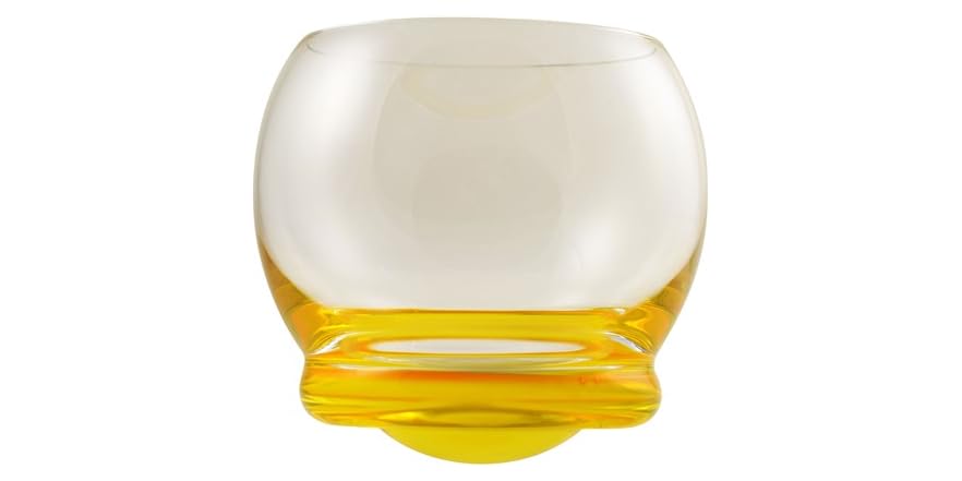Bell Wobble Glass: Set of 6- Multiple Colors